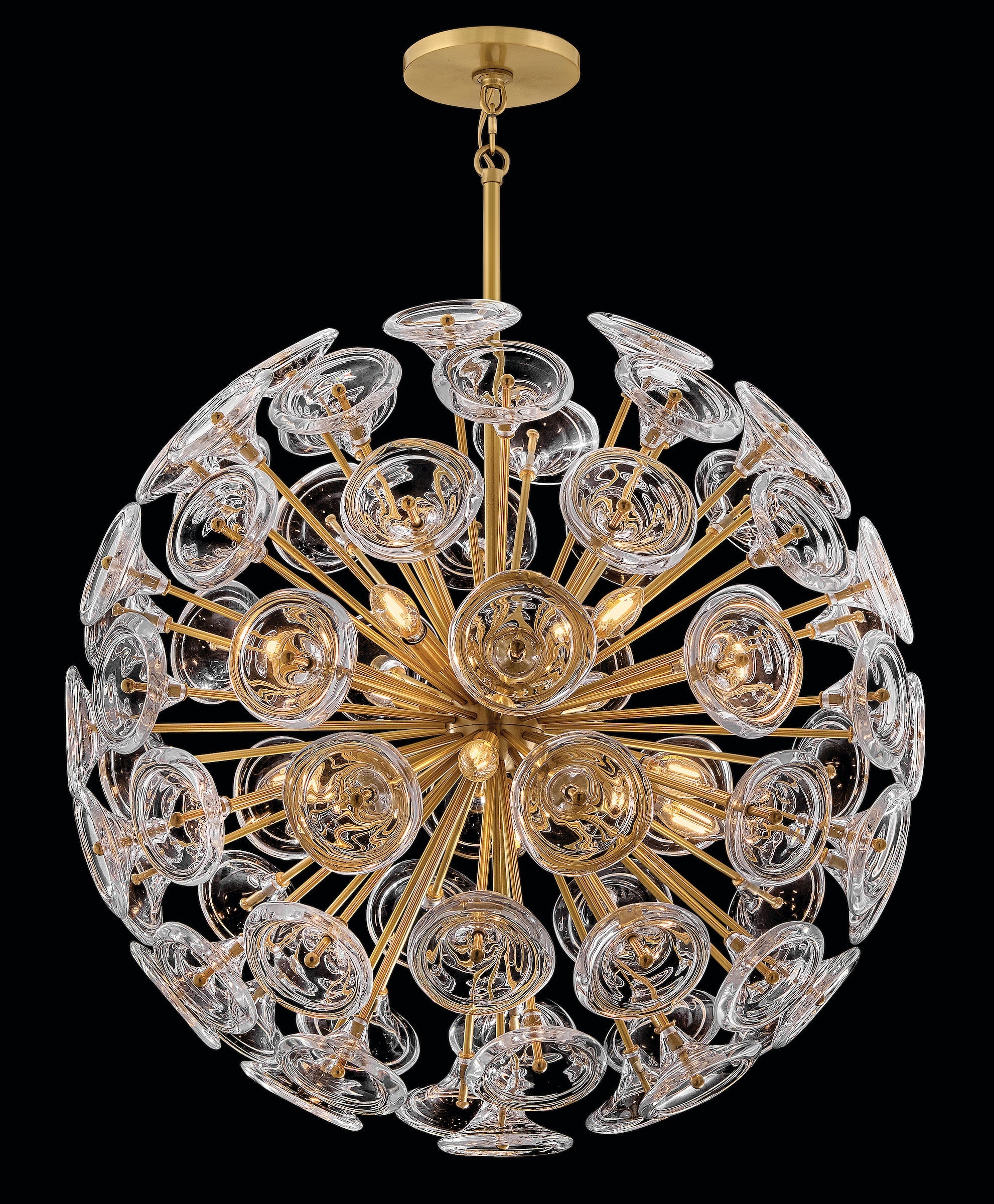 Maya 12L chandelier - FR46905UB * - Bardsleys Lighting
